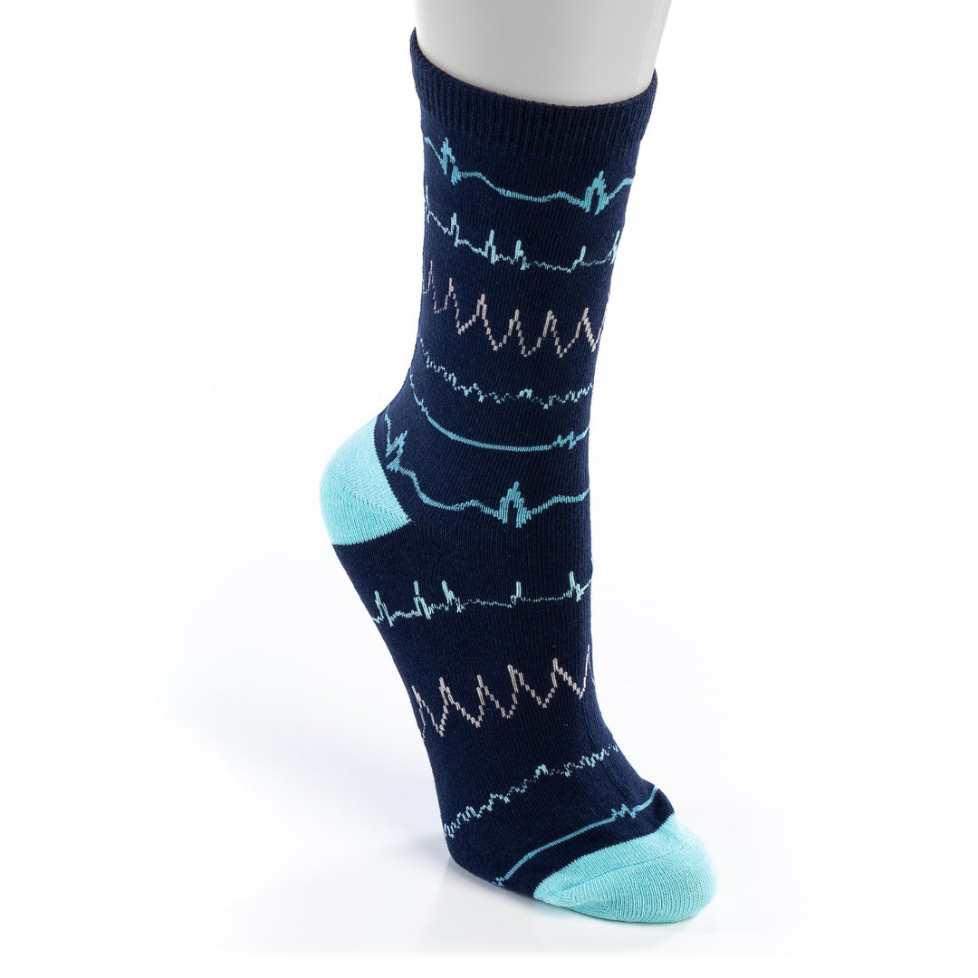Navy Cardiac Rhythm Socks – Nurseology